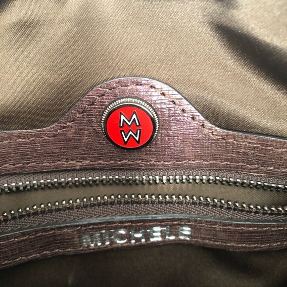 Michele | Bags | Michele Leather Hobo Handbag | Poshmark